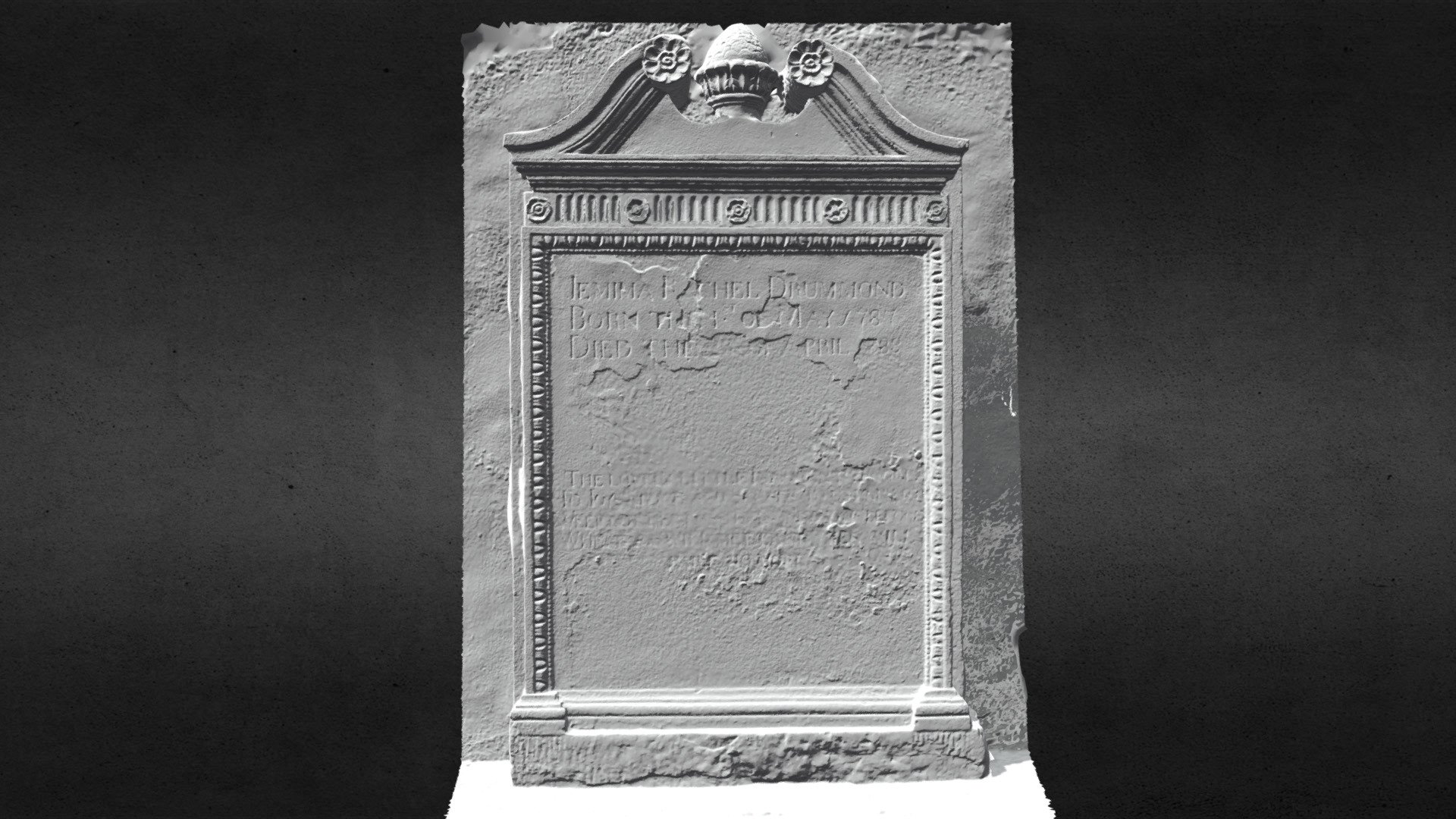 Innerpeffray Chapel Jemima Drummond memorial - 3D model by ScRAP_Killin ...