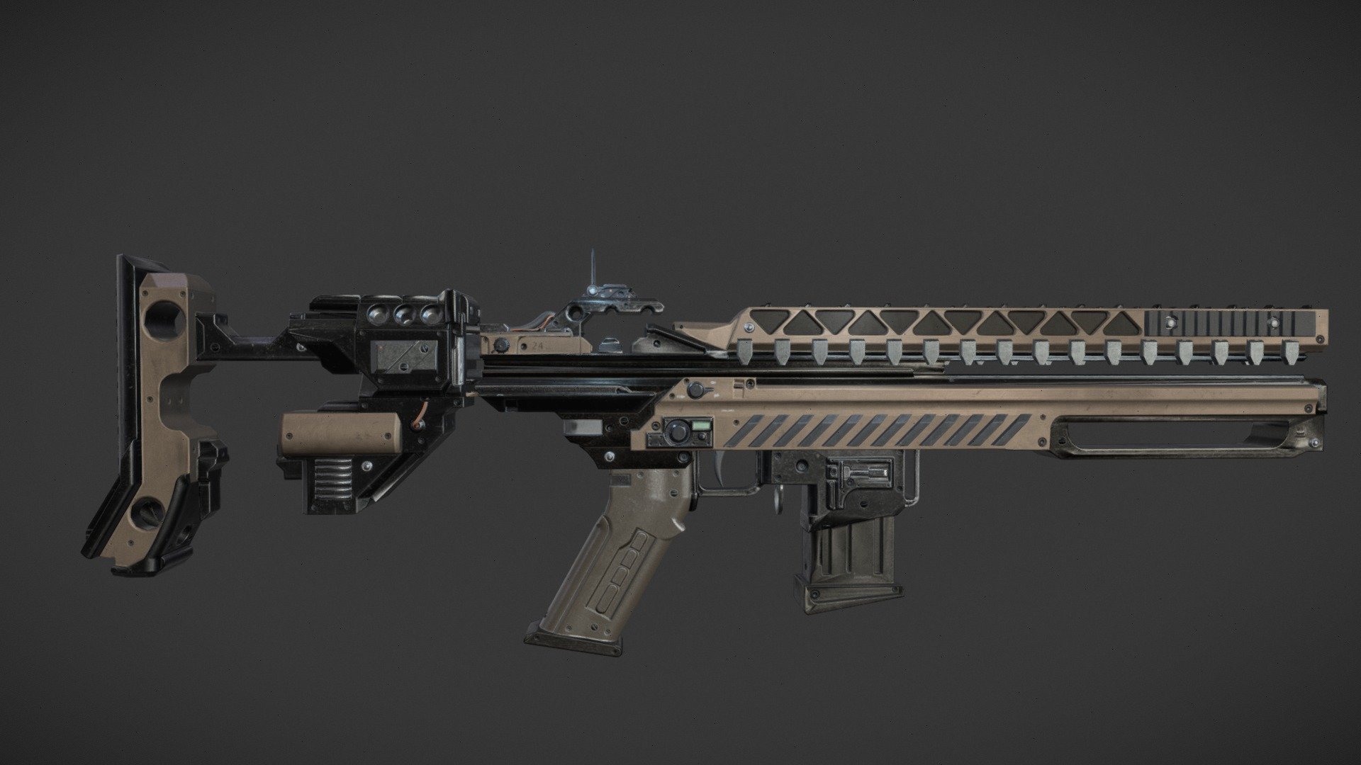 Rail Gun - Download Free 3D model by flashn7 [8c5a4d7] - Sketchfab