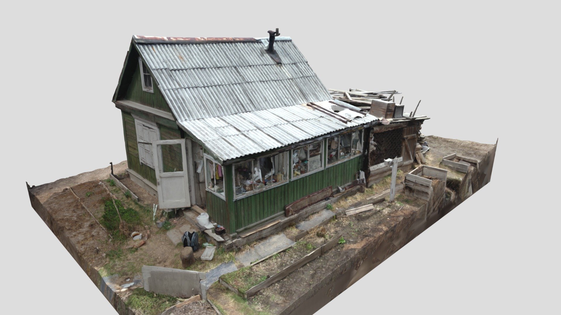 country house - Download Free 3D model by geodezes [8c5d523] - Sketchfab