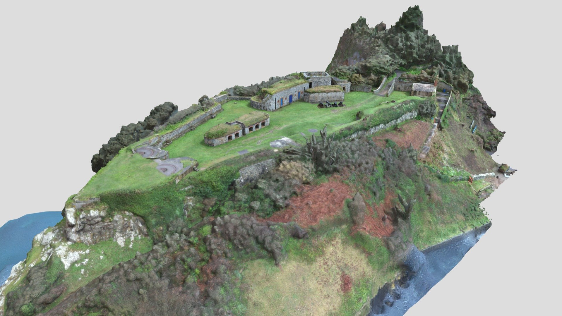 Clarence Battery, Guernsey - 3D model by JudgeDrone [8c5e574] - Sketchfab