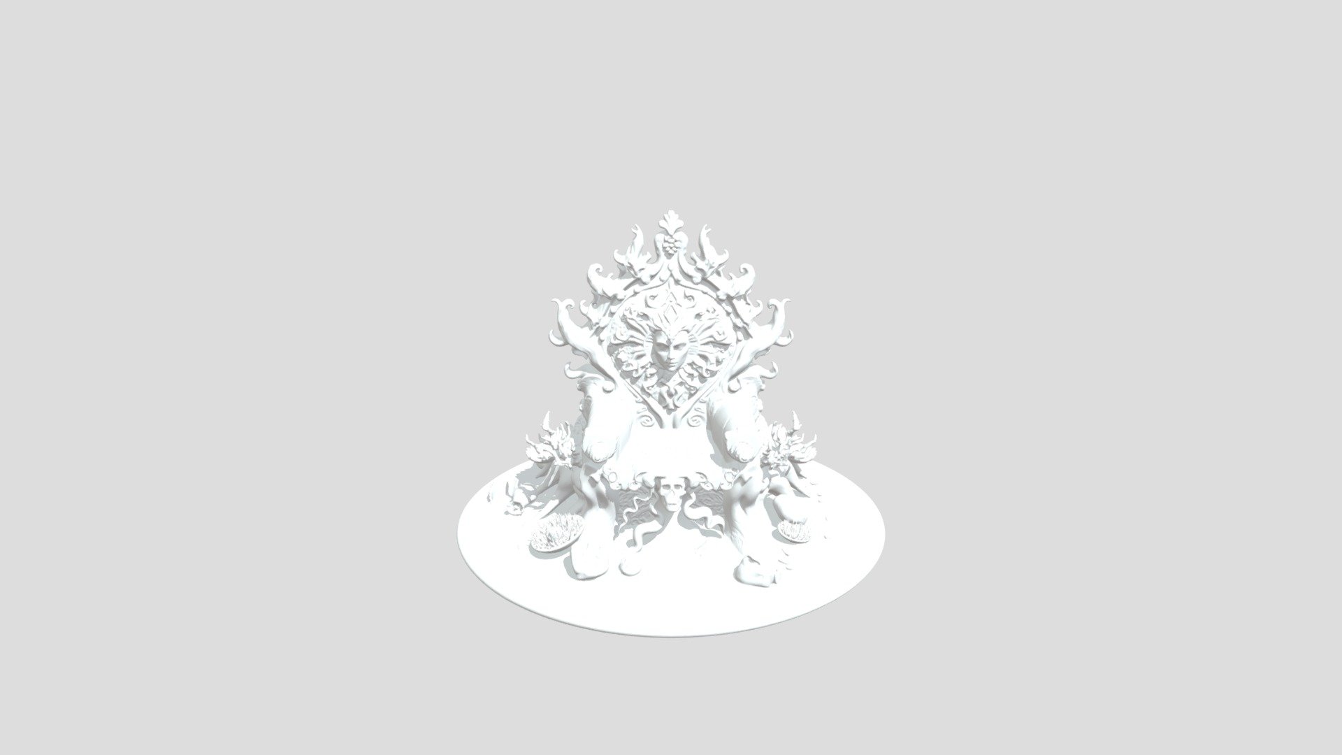 Masterpiece: Underwater Ruins Throne - 3D model by adam-q-kane [8c5eab5 ...