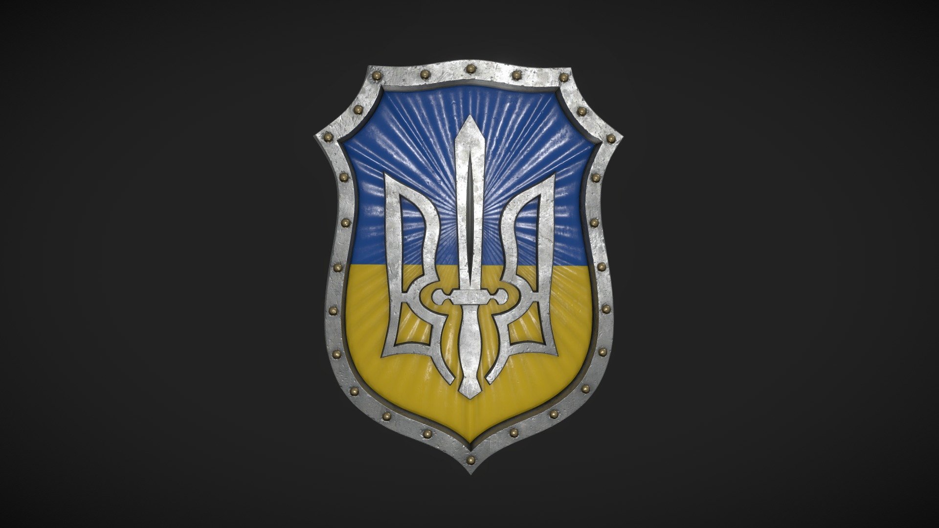 Ukrainian Trident - 3D model by Mariia Drozdova (@miamarrria) [8c5eb35 ...