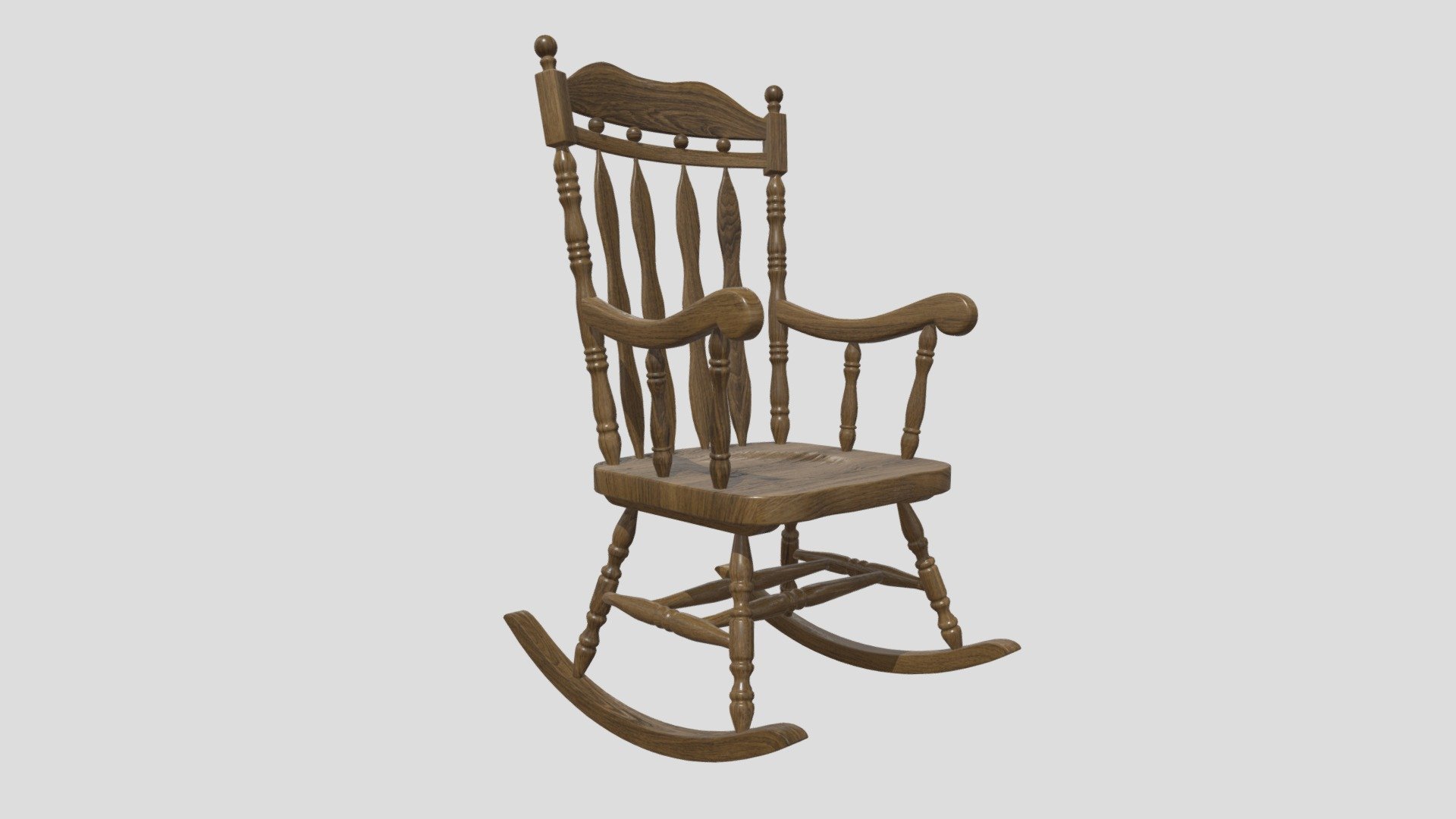 Rocking Chair - 3D model by Vyacheslav (@slvsv) [8c6045e] - Sketchfab