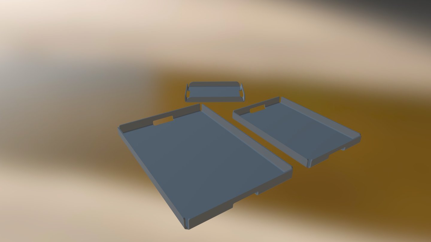 Rectangular Serving Tray - #01 Generic Design - 3D model by The Plexi ...