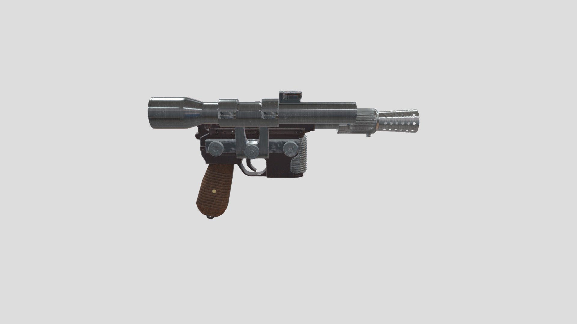 Han Solo Blaster DL-44 - 3D model by amy.aston.495 [8c6223a] - Sketchfab