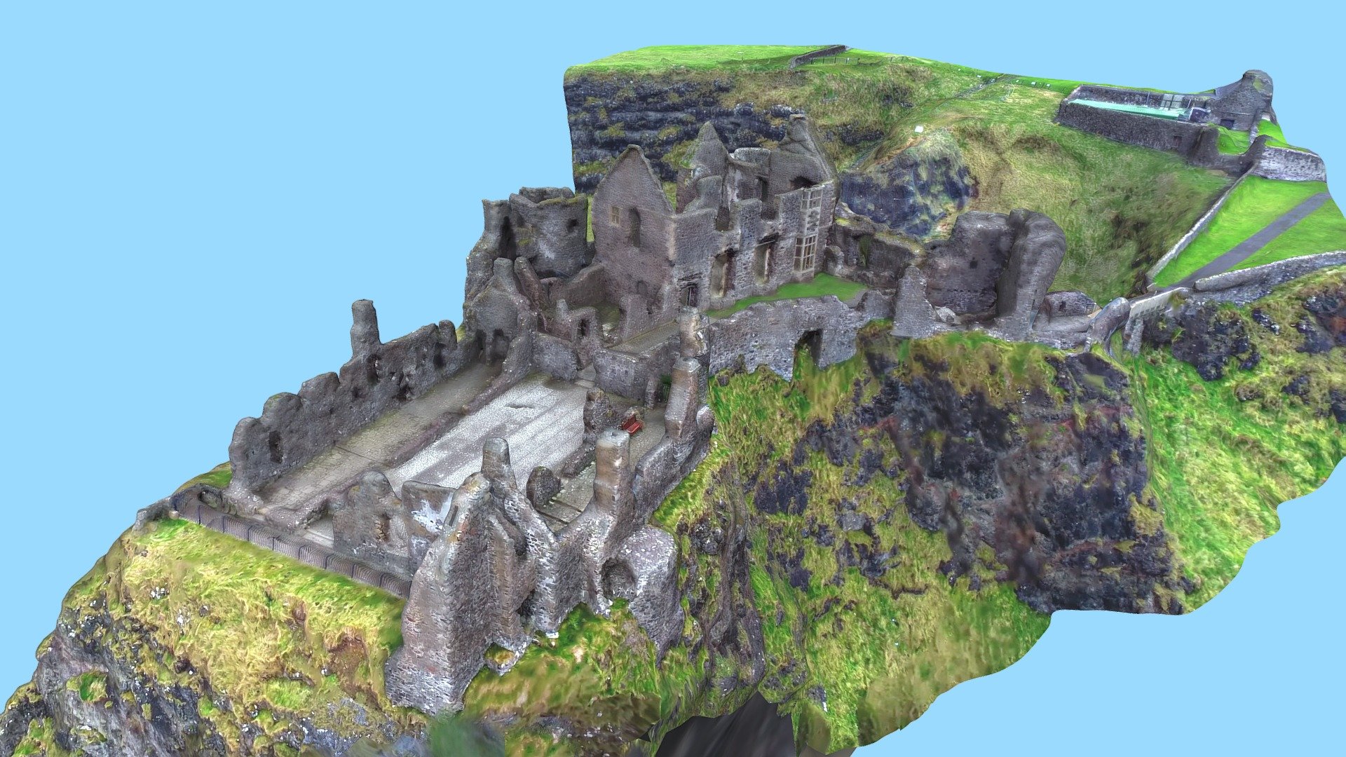 Dunluce Castle, Ireland - Buy Royalty Free 3D model by LibanCiel ...