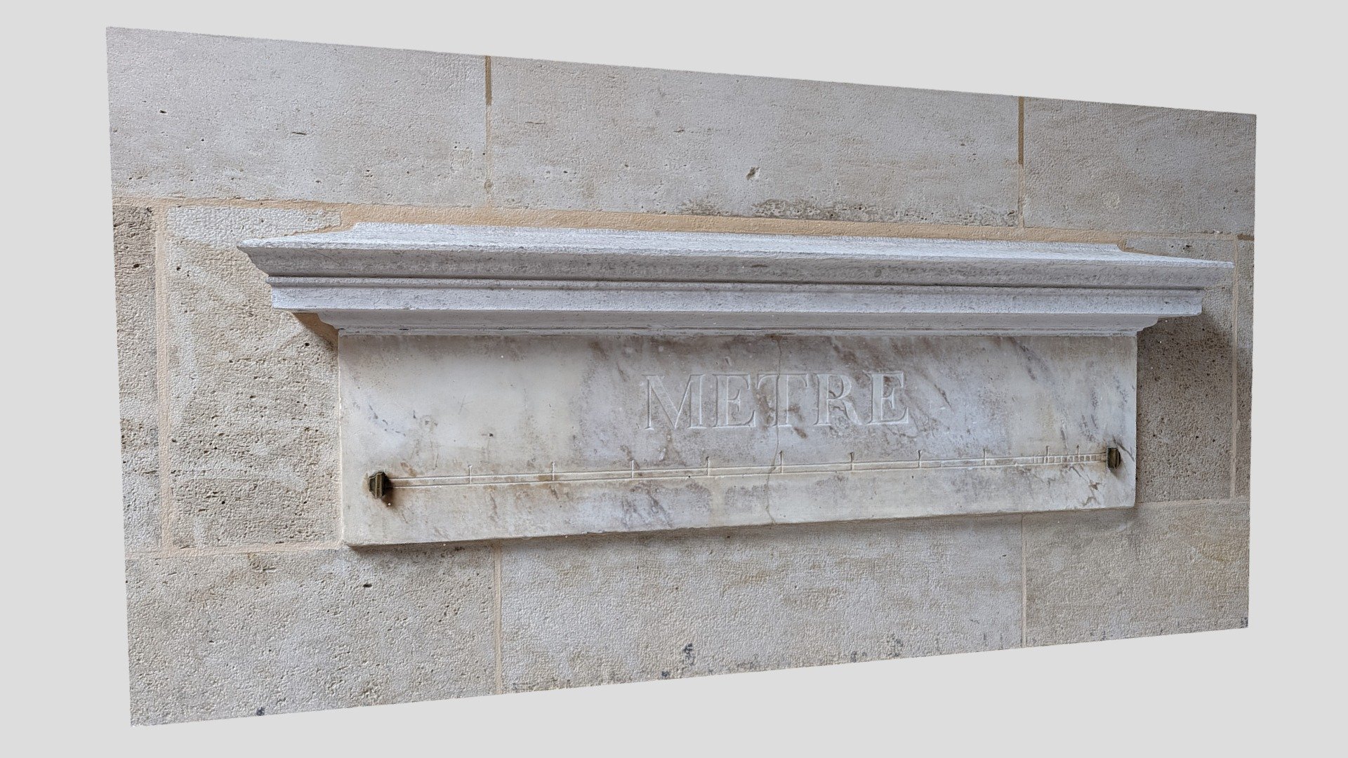 The last original standard "mètre" - Download Free 3D model by Raphaël ...
