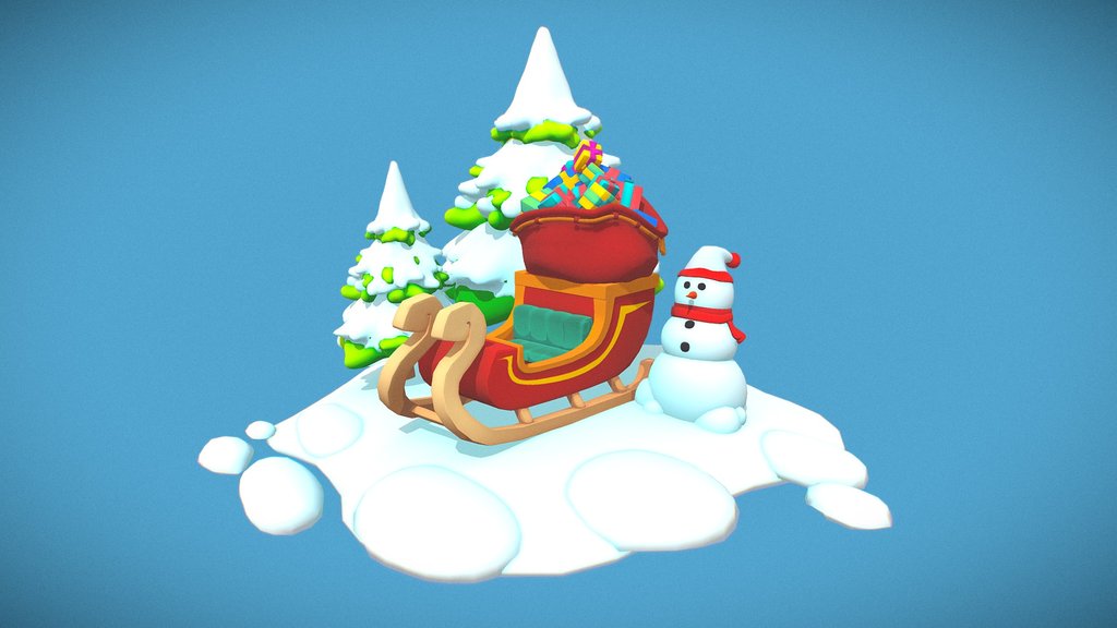 Christmas A 3d Model Collection By Malavm Sketchfab