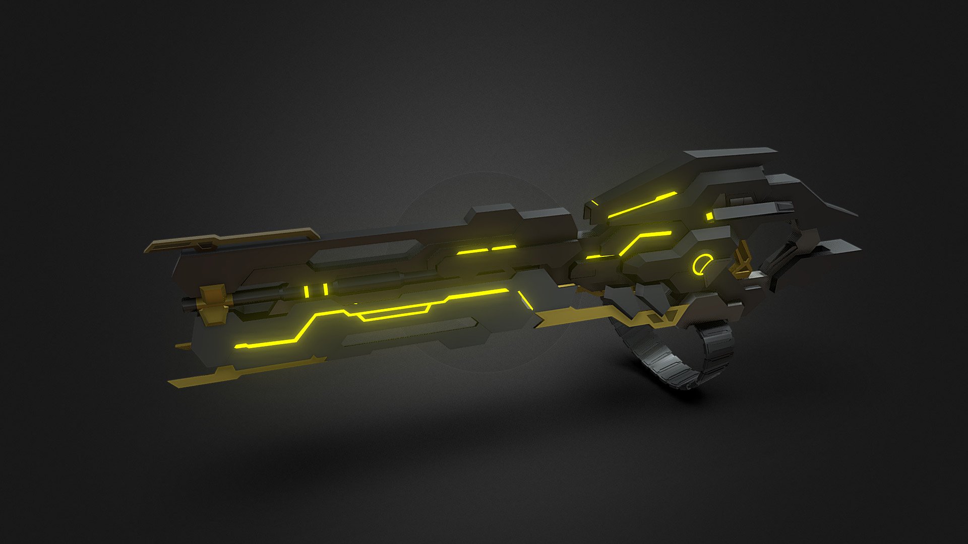 E.T.E Hand Cannon - 3D model by Verneri Peltola (@Verneri_Peltola ...