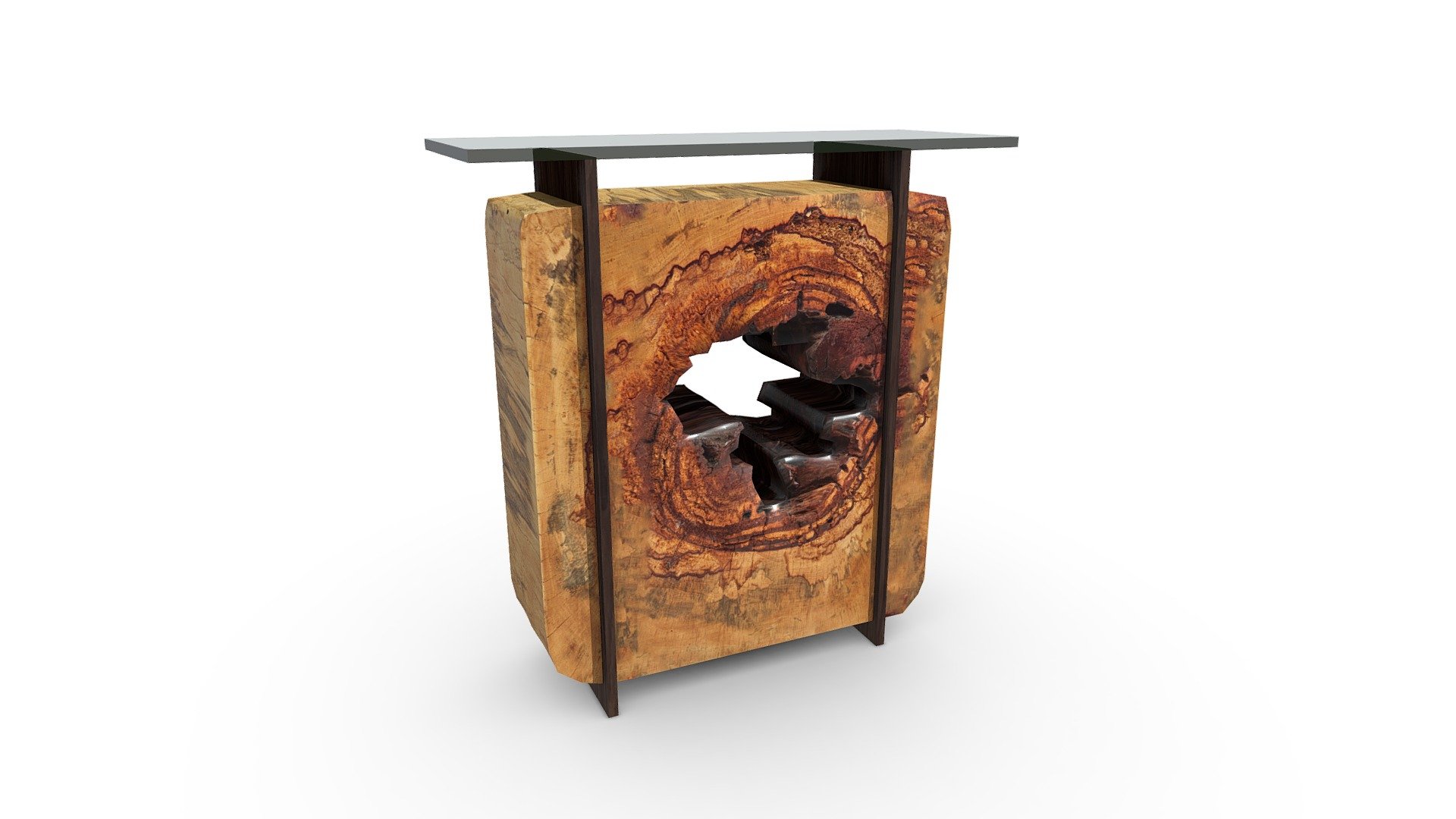 Tama Console Table Optimized GLB 3D Model for AR - 3D model by ...