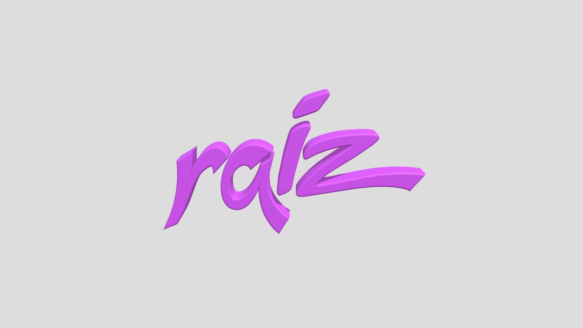 logo raiz 3D - 3D model by agenciaraiz [8c6d824] - Sketchfab