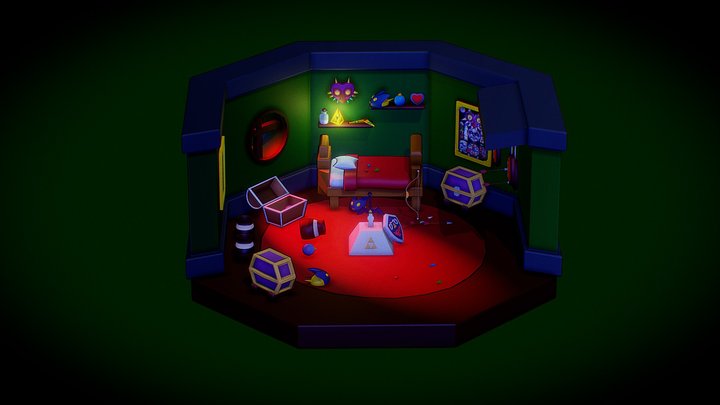 Isometric-room 3D models - Sketchfab