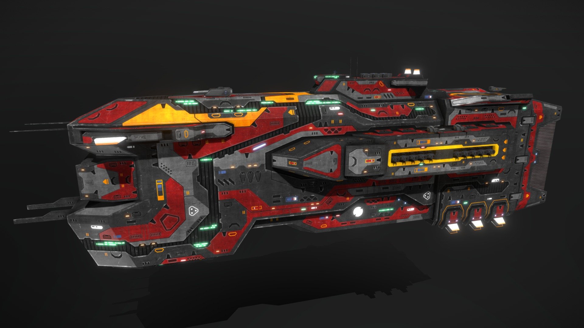 Scifi Cruiser Proteus - Buy Royalty Free 3D model by MSGDI [8c710a1 ...