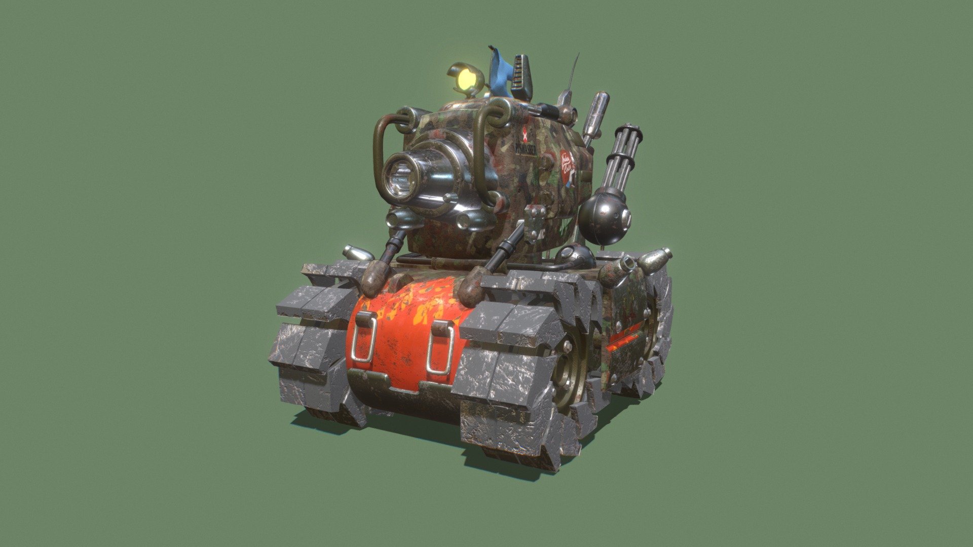 Metal Slug inspired tank - Download Free 3D model by AlessioPassera ...