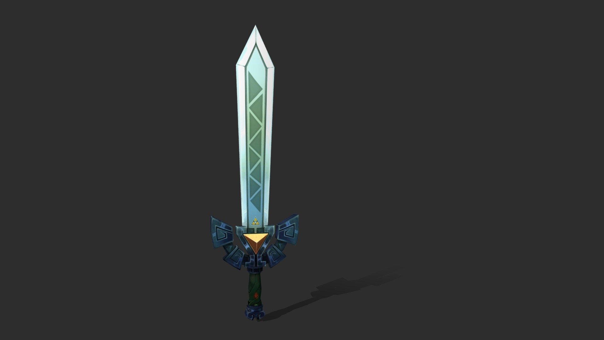 TLOZ Fanart - Master Sword - Handpainted - 3D model by odeyusseus ...