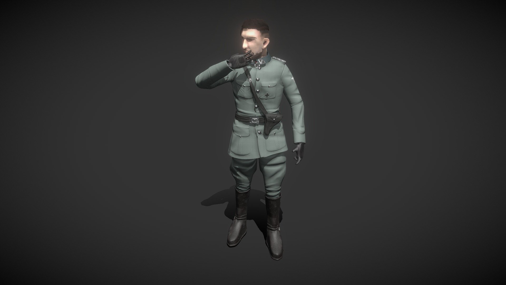 Smoking Pose Final - 3D model by FWTeastwood [8c7c58f] - Sketchfab