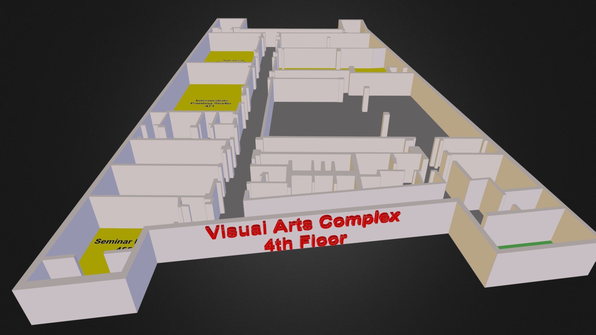 UC Boulder Visual Arts Complex 4th Floor - 3D model by erhe4587 ...