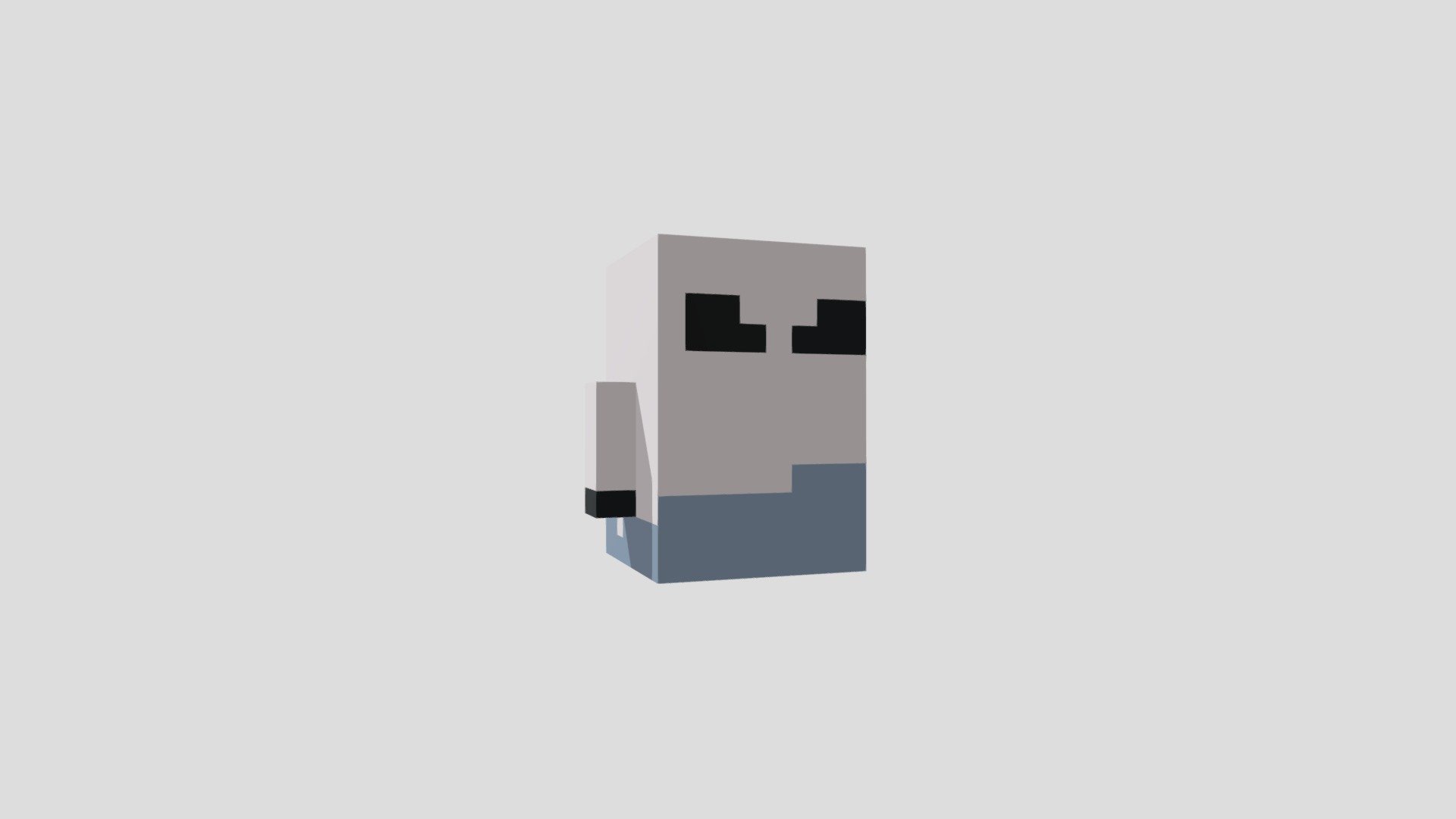 Ghost In MINECRAFT - 3D model by CubeDude09 [8c7cc73] - Sketchfab
