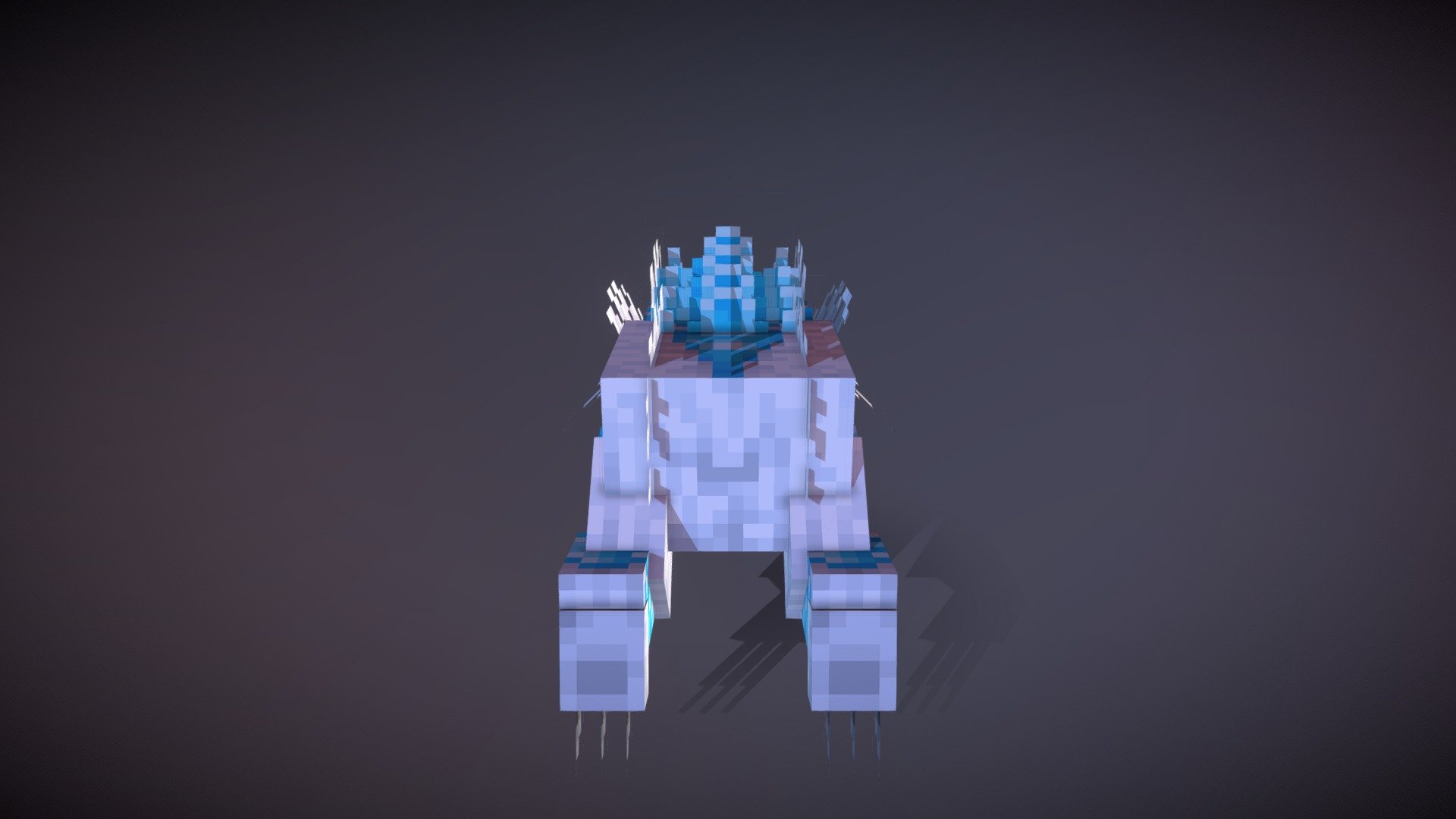 [Minecraft] Ice bear - 3D model by RhinoW [8c7ef9b] - Sketchfab