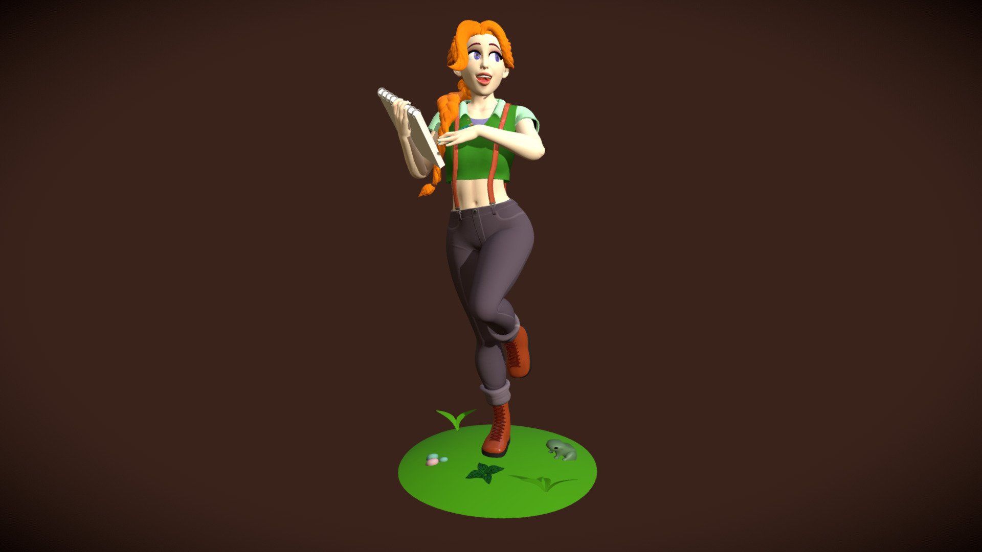 Leah (Stardew Valley) - 3D model by EseJota [8c7f347] - Sketchfab