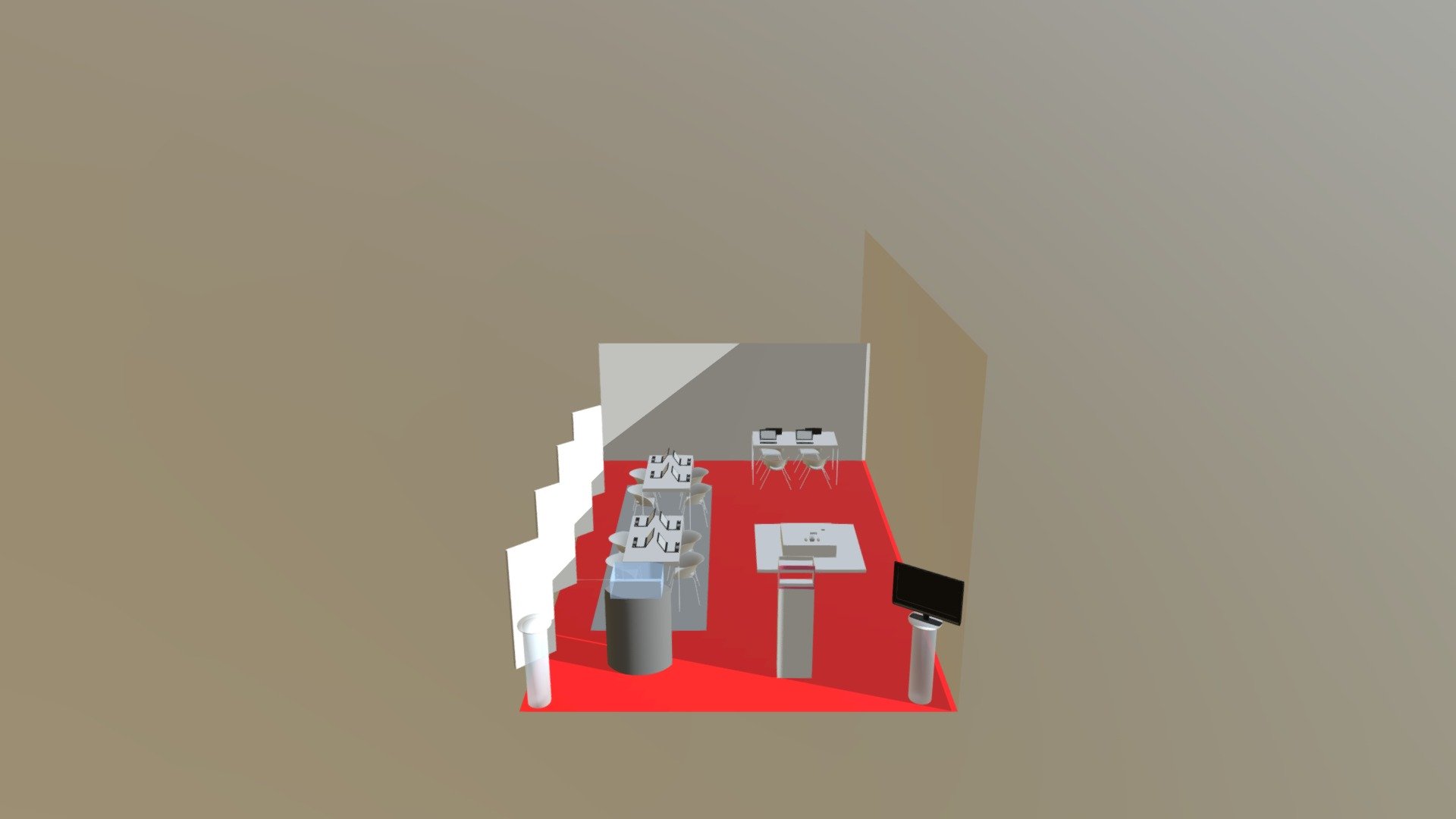 Comic Con V2 Stand Maree - 3D model by iulian.tunea [8c8103a] - Sketchfab