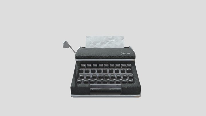 Typewriter 3D models - Sketchfab