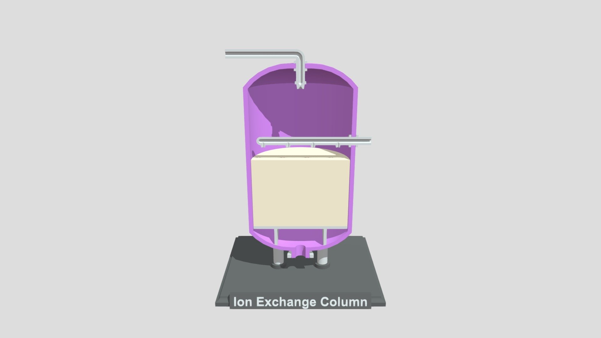 3D Printed Ion Exchange Column - 3D model by Zach Peever (@zpeever ...