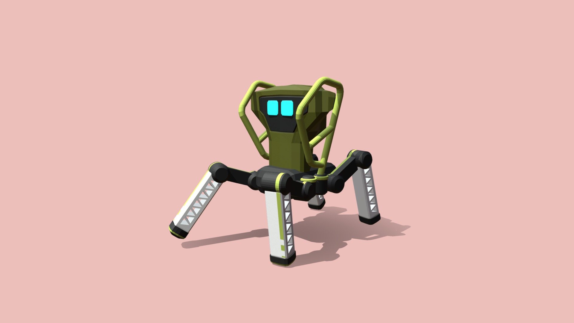Quadbot-robot-3d-model - 3D model by jeasley [8c859eb] - Sketchfab