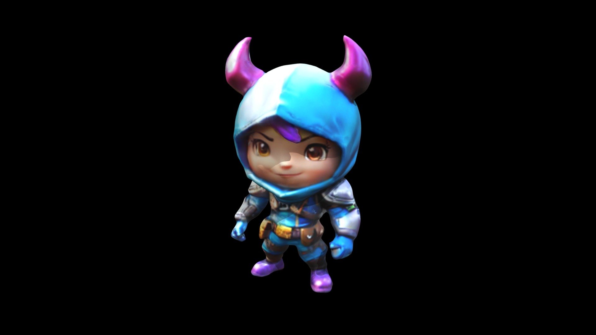 Action figure 1 Skylar, a female warrior with bl - Download Free 3D ...