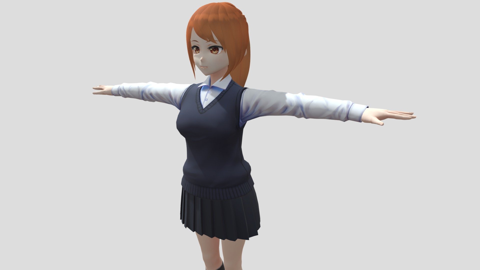 【Anime Character】Female12/13 (Discount/Unity 3D) - Buy Royalty Free 3D ...