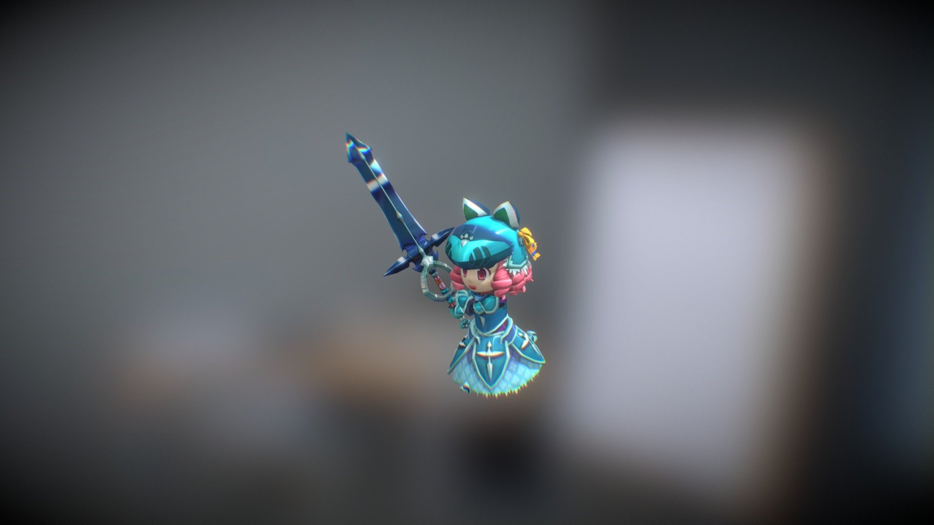 Chibi Heavy Cat Armor - 3D model by Welson Gan (@welsongan) [8c89ee3 ...