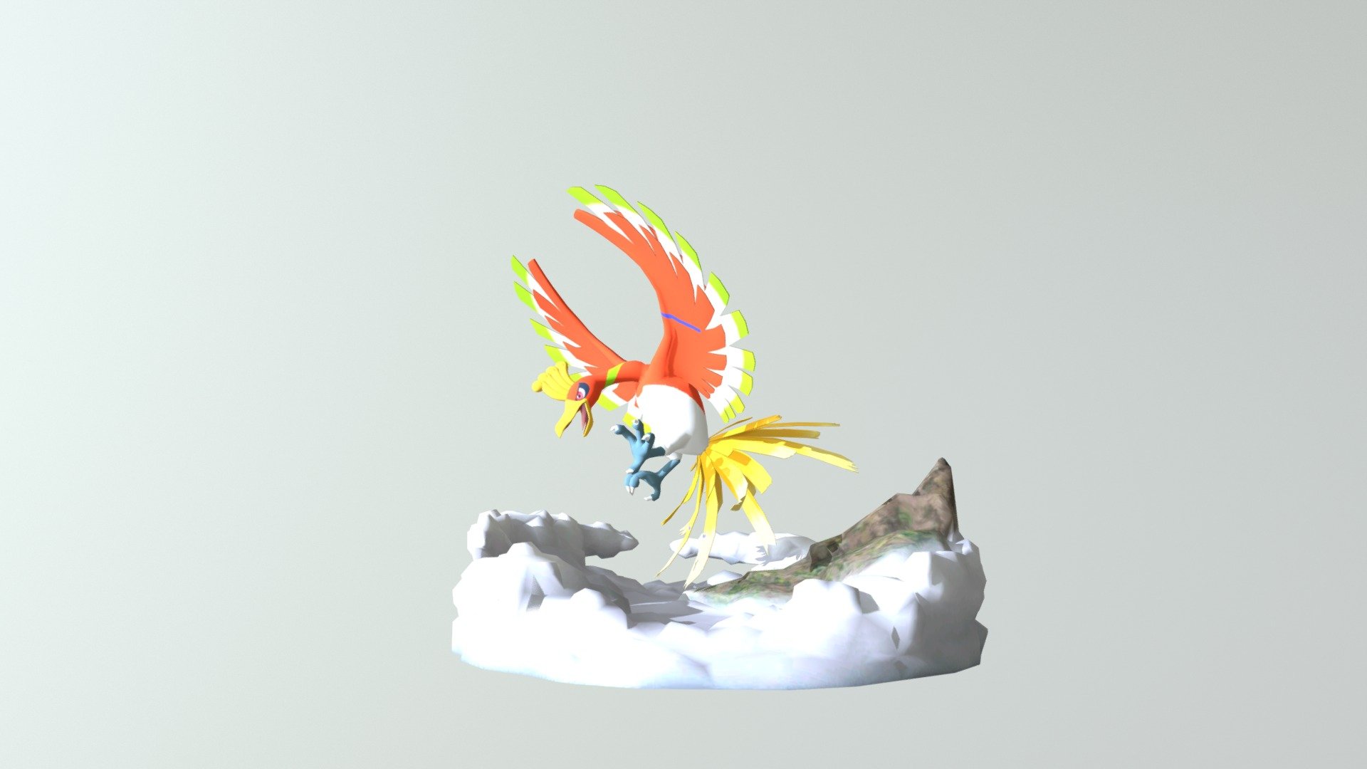 Ho oh - 3D model by dueldb [8c8a7b9] - Sketchfab