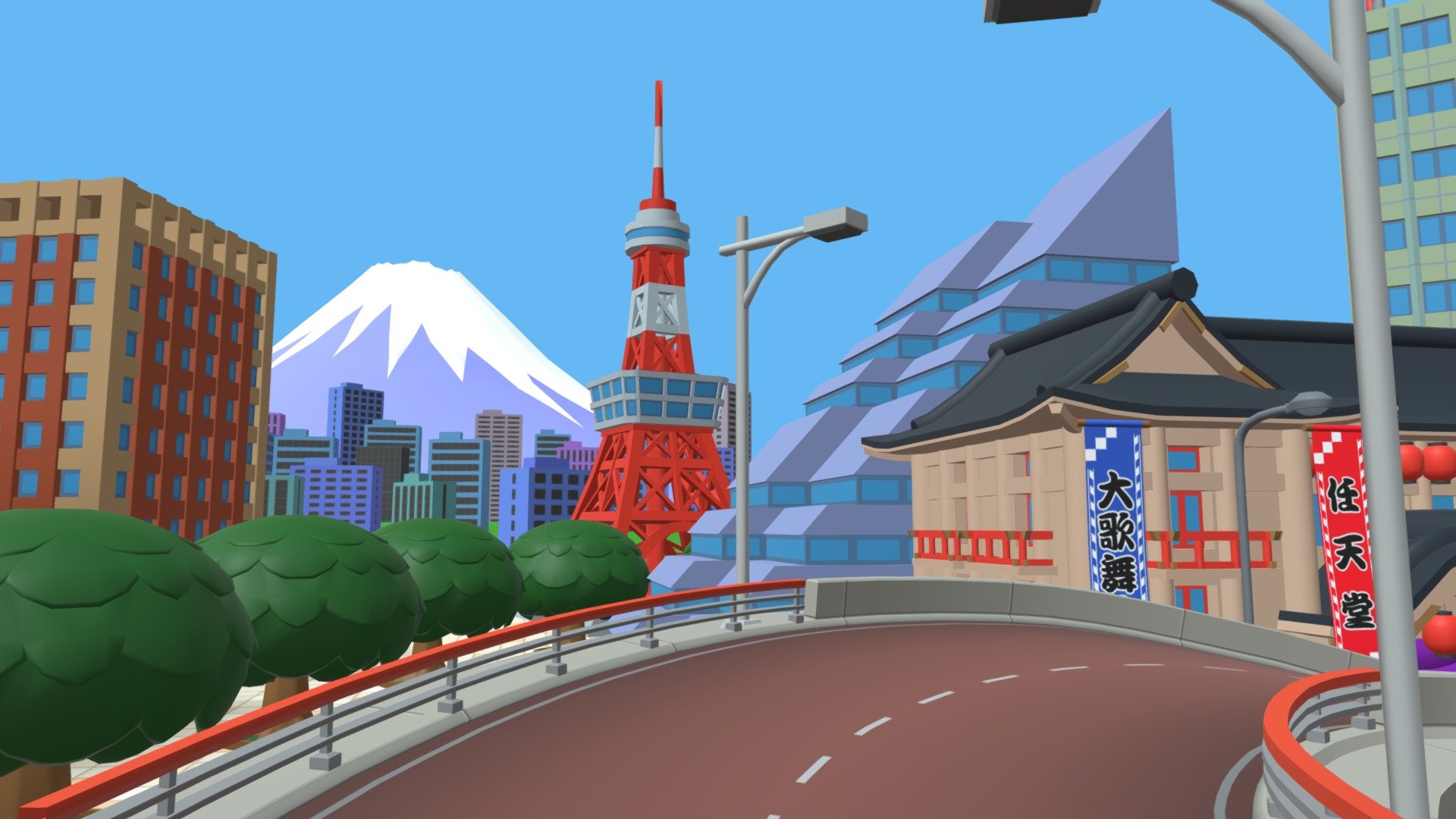 Tour Tokyo Blur - Download Free 3D model by Polygonal_64 (@LegoshiFan ...