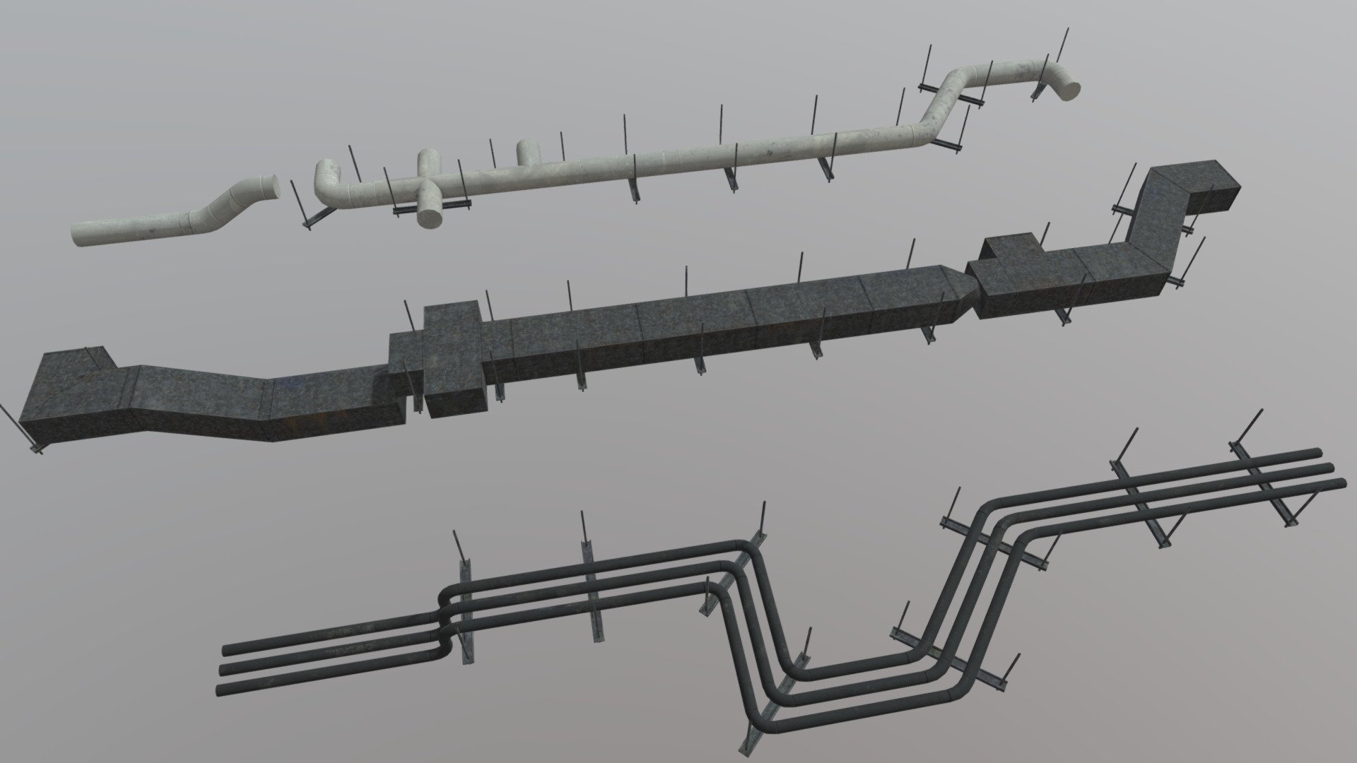 Low Poly Pipe 3 Pack - Buy Royalty Free 3D model by aaanimators ...