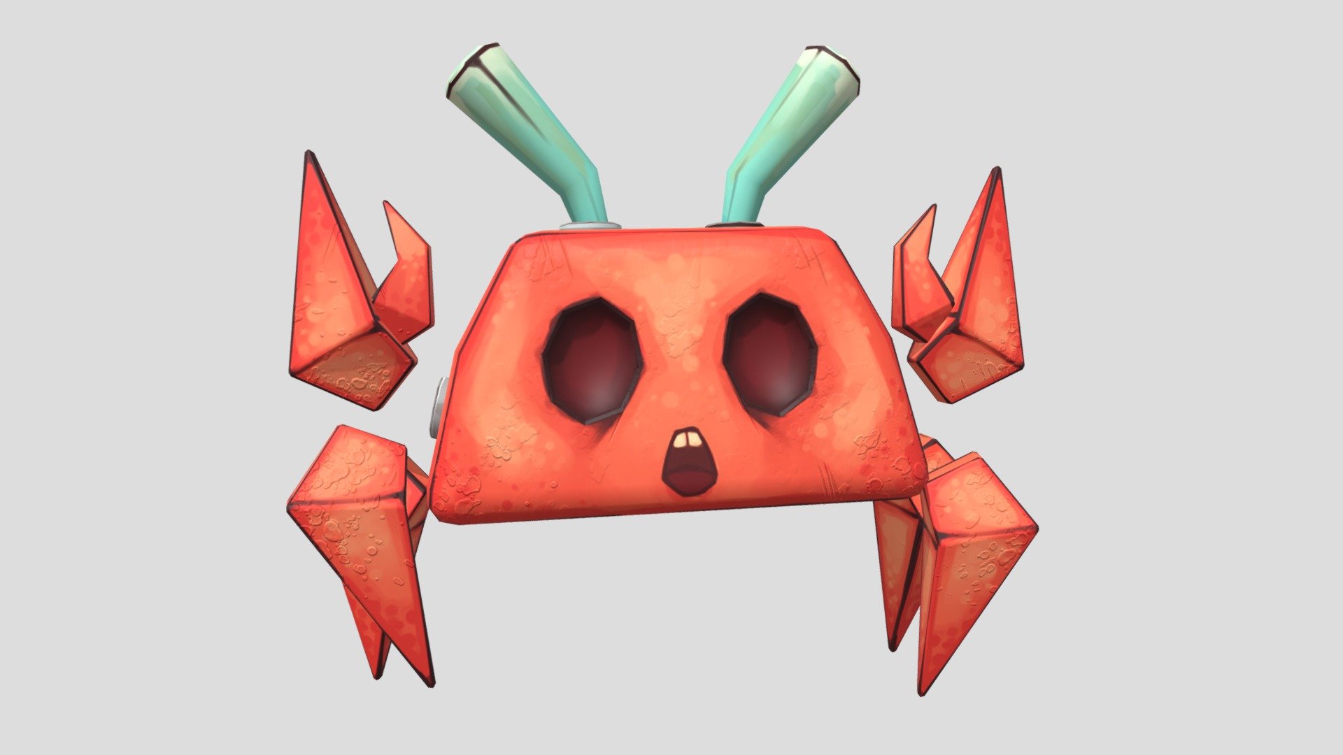Space Invaders crab low poly - 3D model by OliwiaKordalska [8c8e501 ...