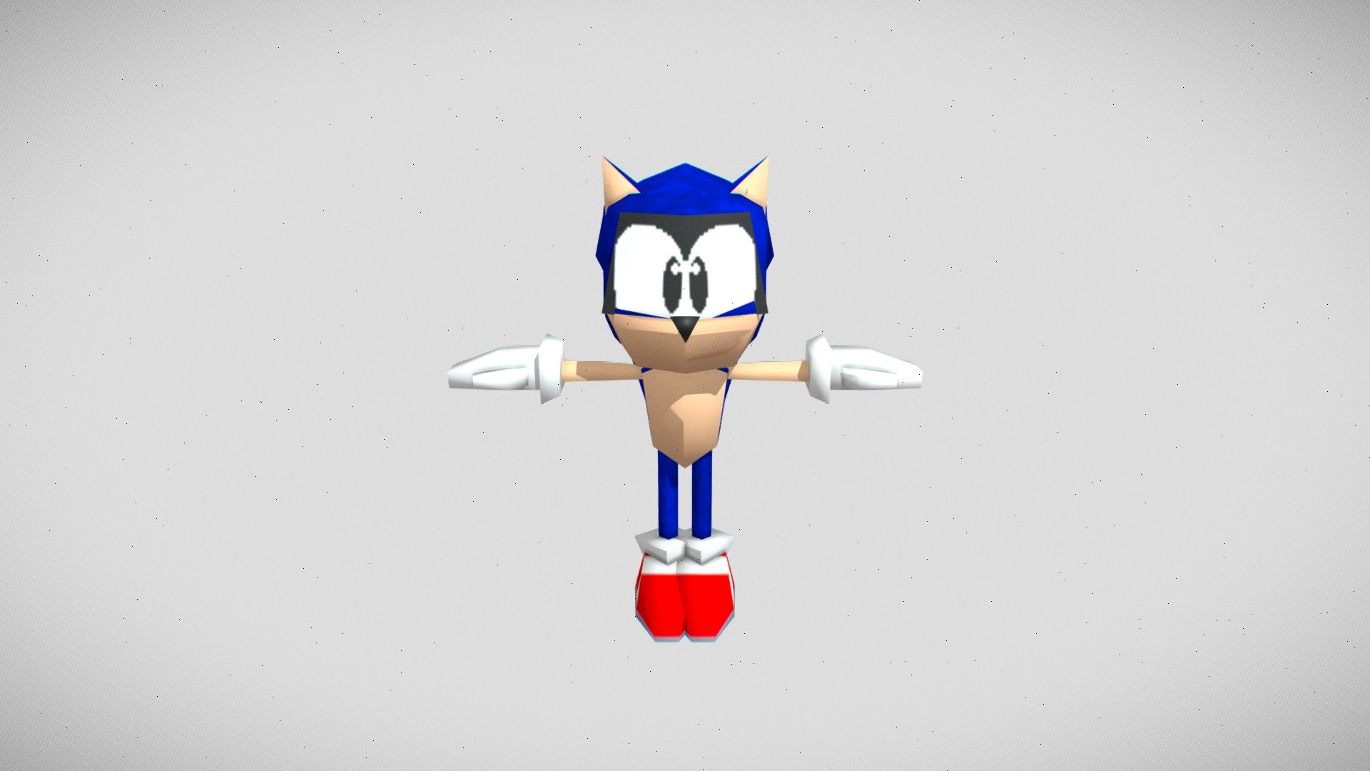 Low Poly Moden Sonic - Download Free 3D model by valemini636 [8c8f814 ...