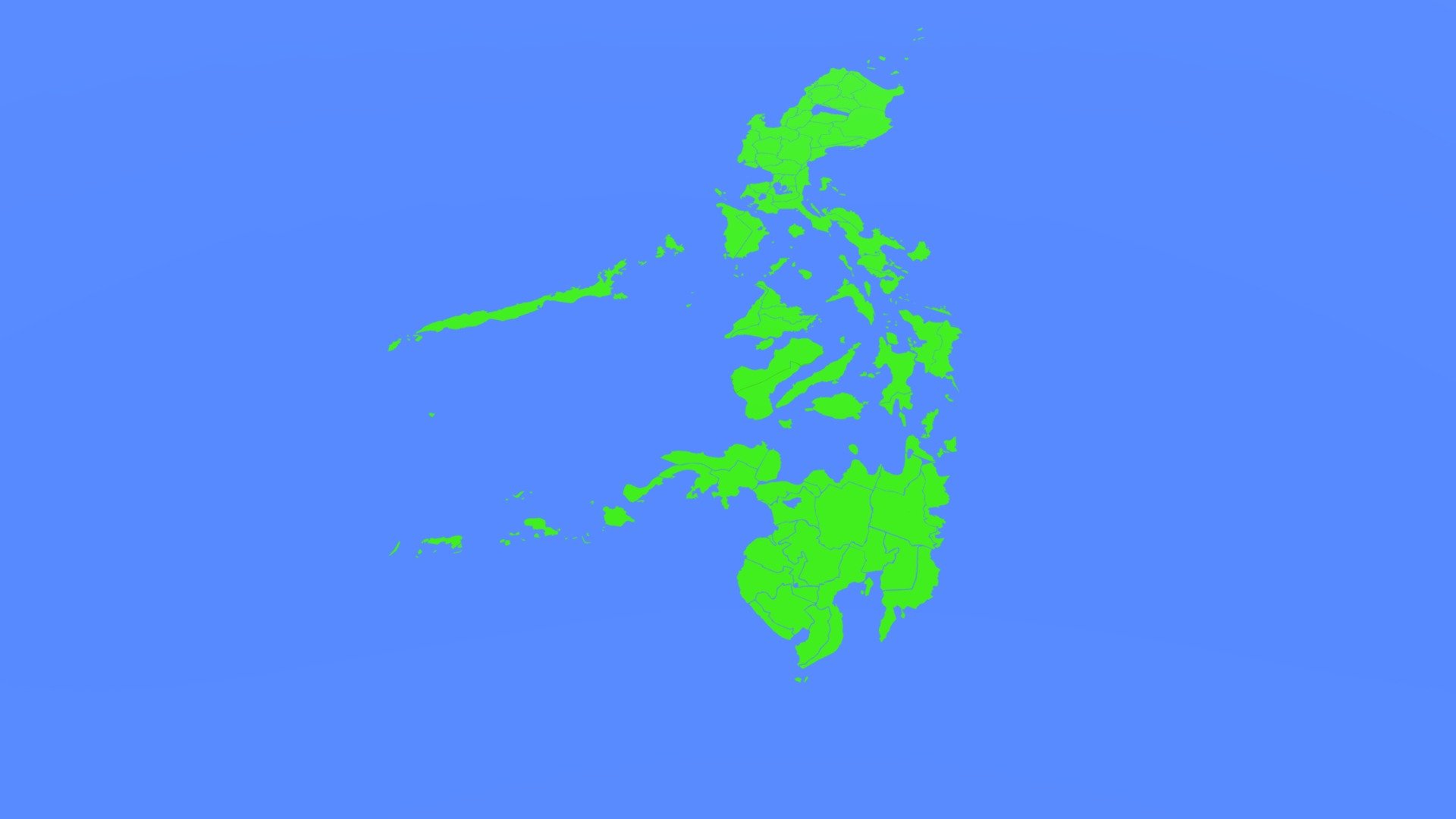 Philippines maps isometric map - 3D model by Budots Media (@BudotsMedia ...
