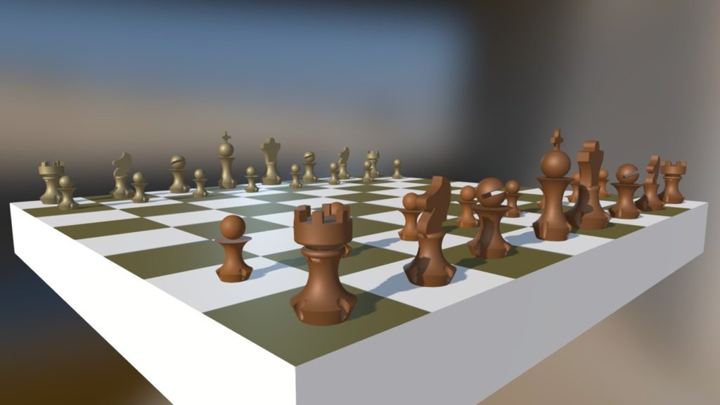 Chess - 3D model by erasmuspluska1 [8c93765] - Sketchfab