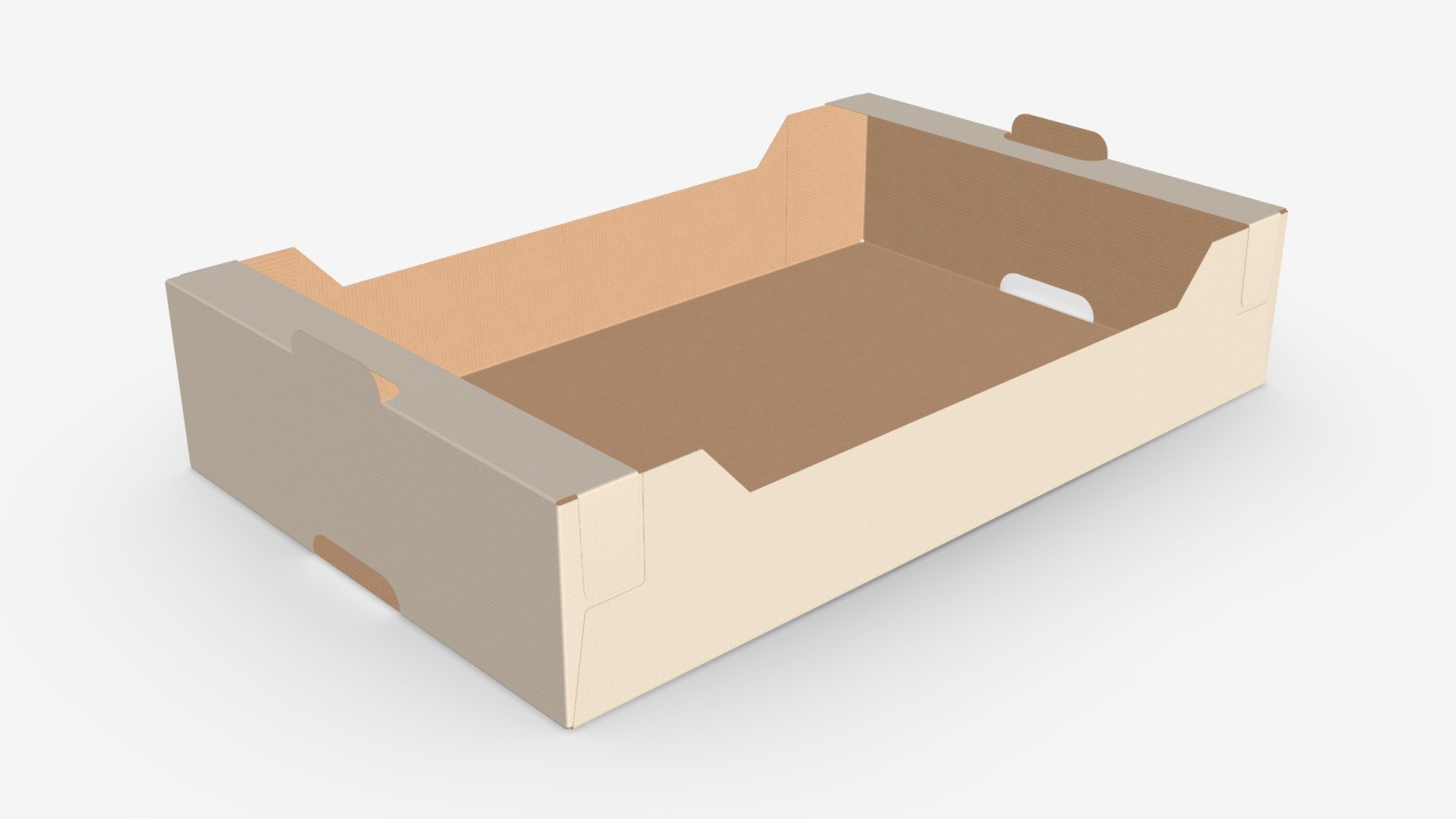 Cardboard retail tray box 03 - Buy Royalty Free 3D model by HQ3DMOD ...