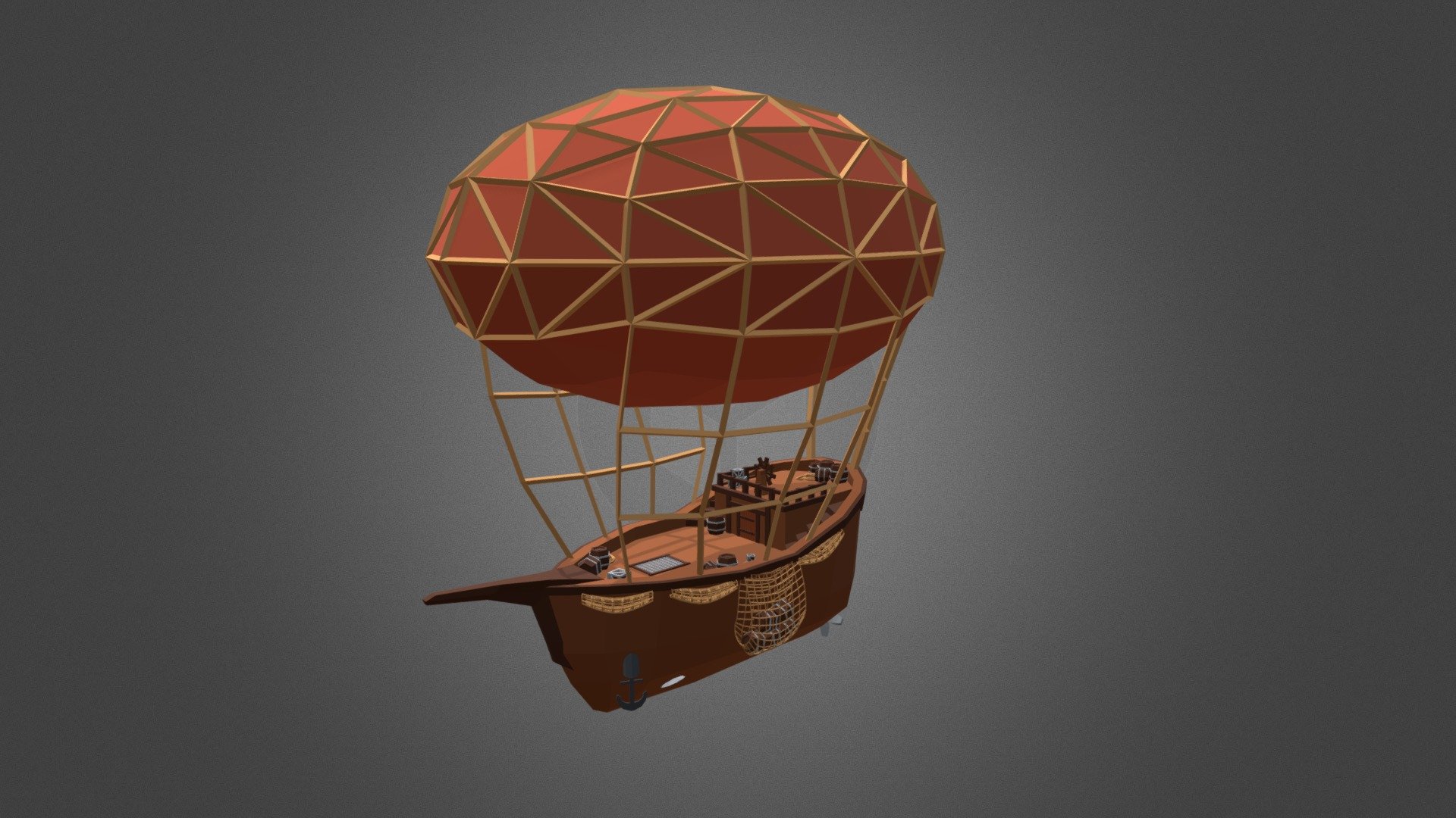 Sky Ship - 3D model by Greg Kieroj (@GregKDev) [8c98374] - Sketchfab