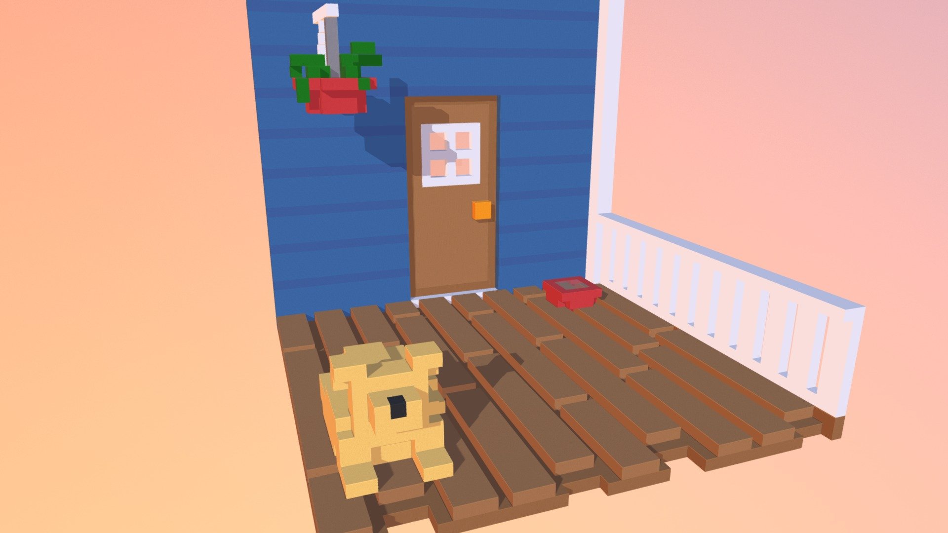 Front Porch - 3D model by Vexel [8c983e8] - Sketchfab
