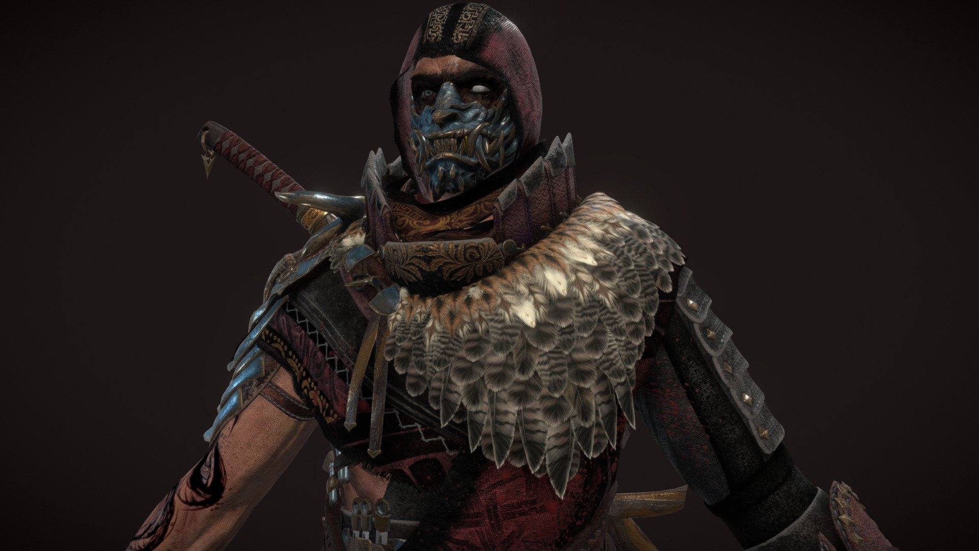 Oni Assassin - 3D model by Dragonheart (@arlinkaviljoen1) [8c9ae95 ...