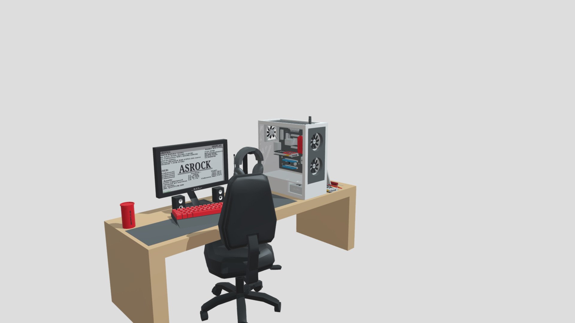FULL DESKTOP SETUP (Outdated) - Download Free 3D model by Lieutenant ...