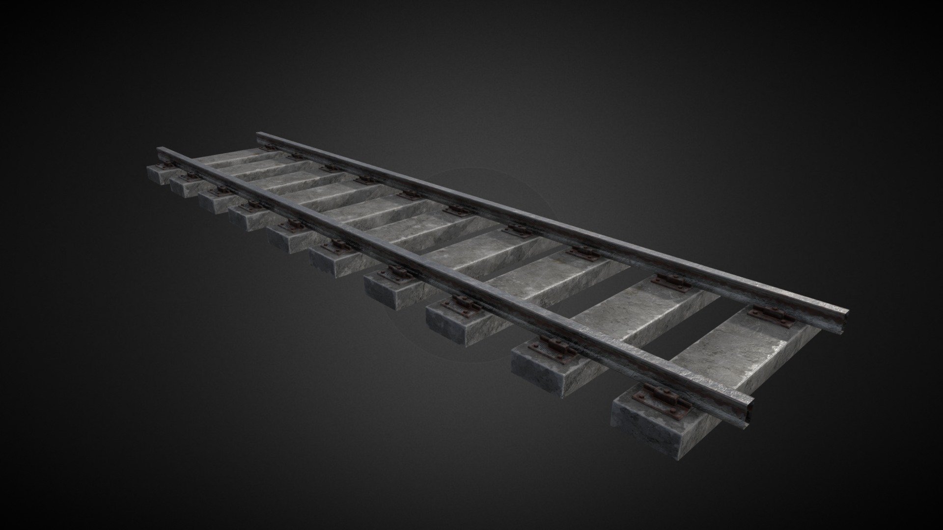 Train Rail V2 - 3D model by KINGYVR [8c9dc48] - Sketchfab