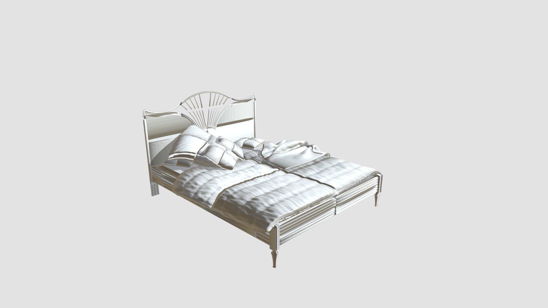 Bed - Buy Royalty Free 3D model by Evermotion [8c9ecb9] - Sketchfab Store