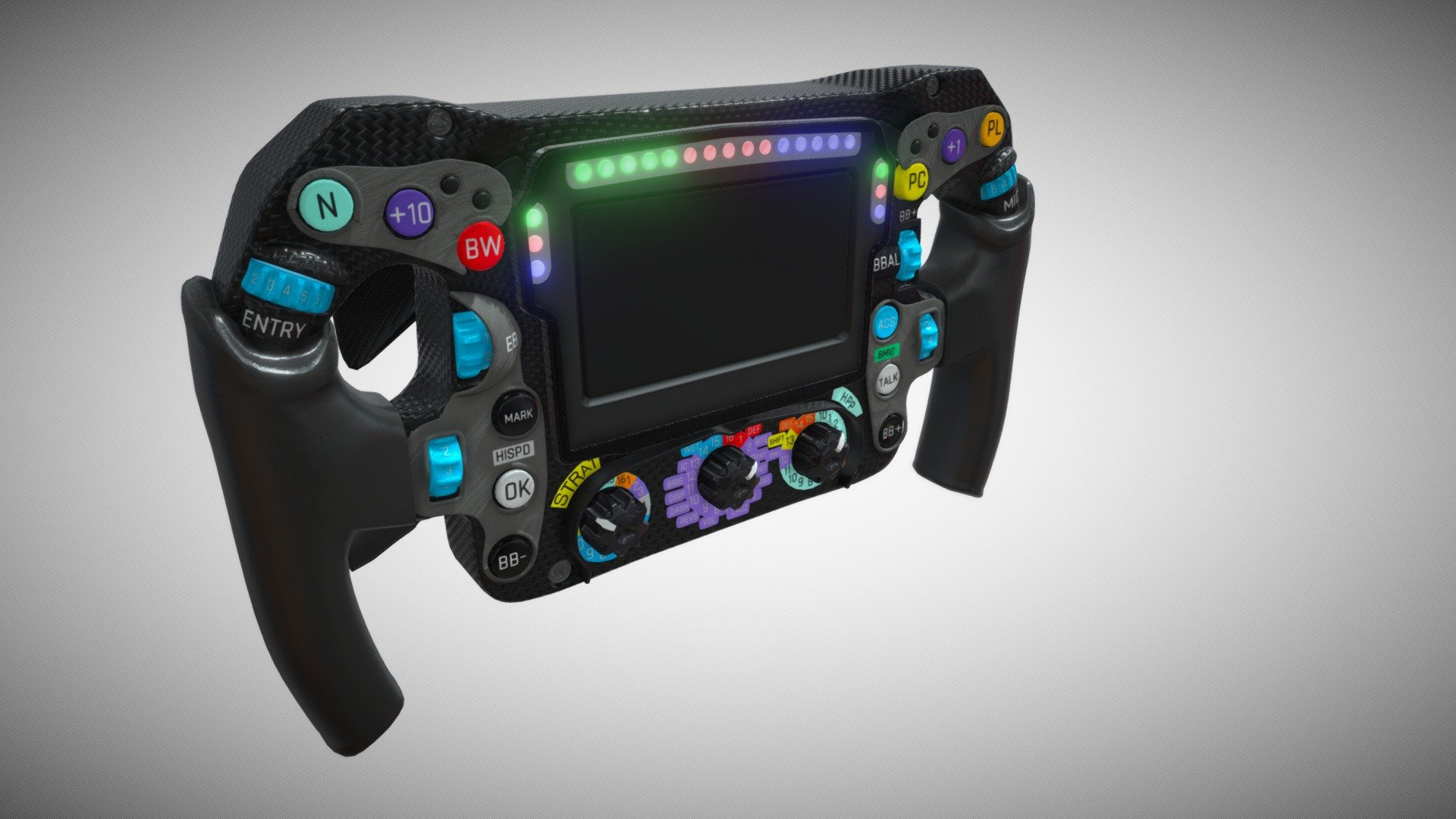 F1 Mercedes benz Steering Wheel Low - 3D model by Amuro Ray ...