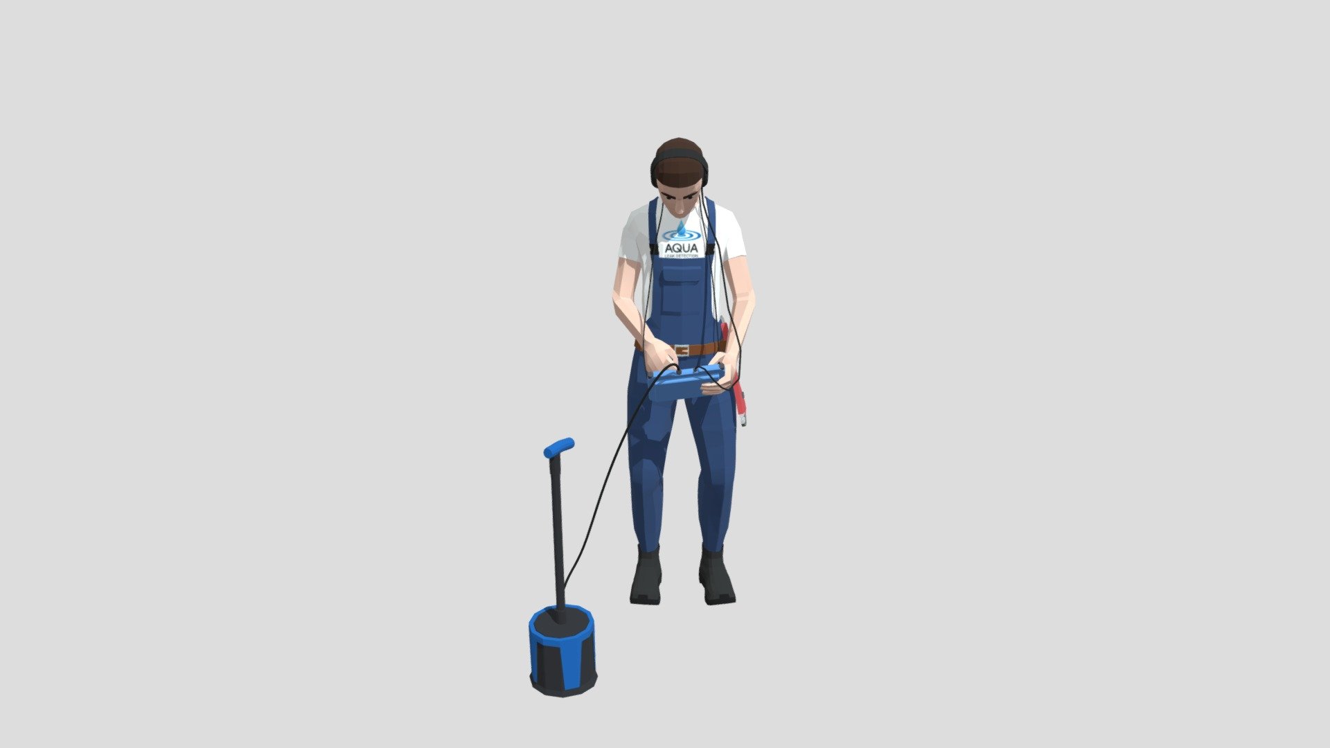 low poly character plumber - 3D model by MadTrollStudio [8c9fcb5 ...