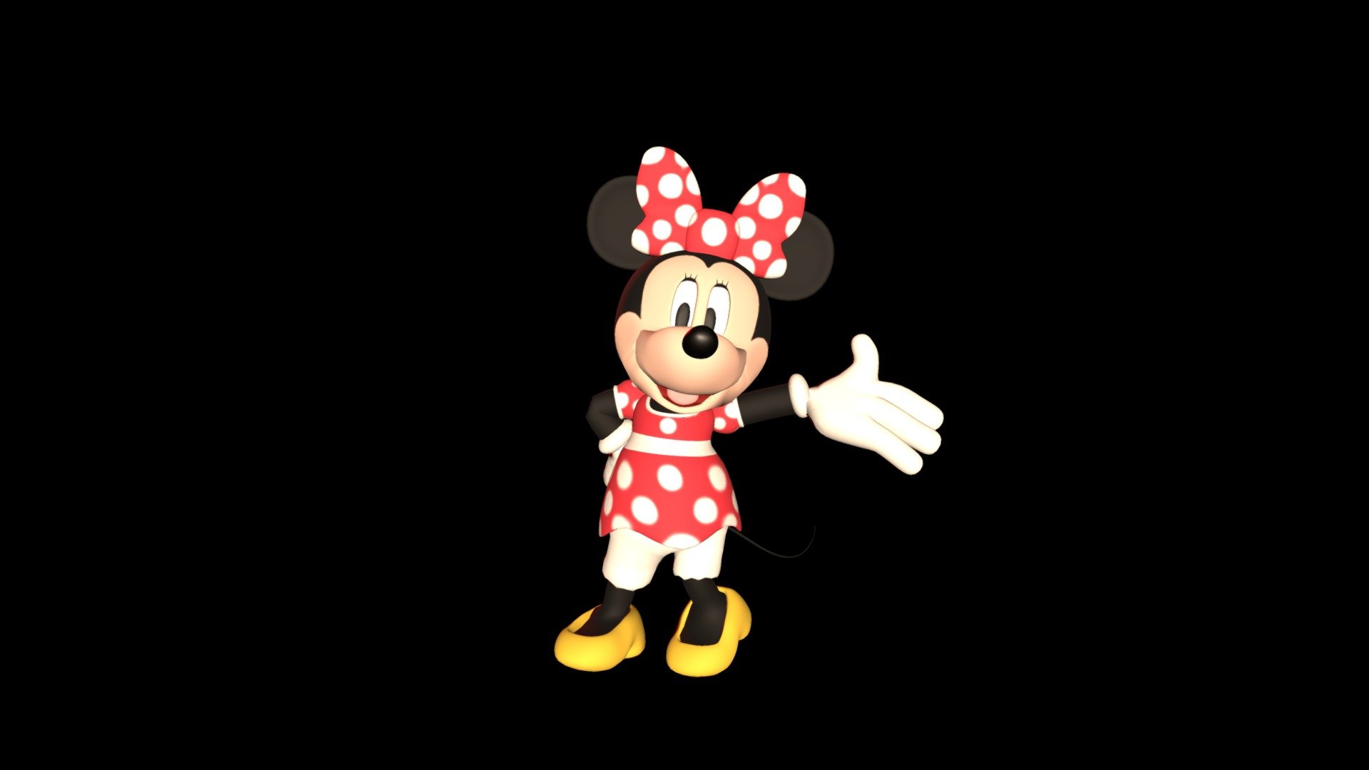 Disney's Minnie Mouse - Classic - Download Free 3D model by Red (@Red ...