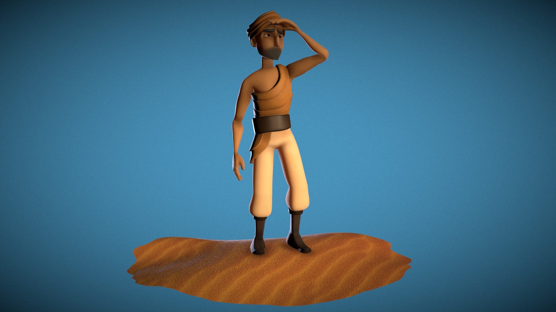 Desert Character - 3D model by guhgaspar [8ca429b] - Sketchfab