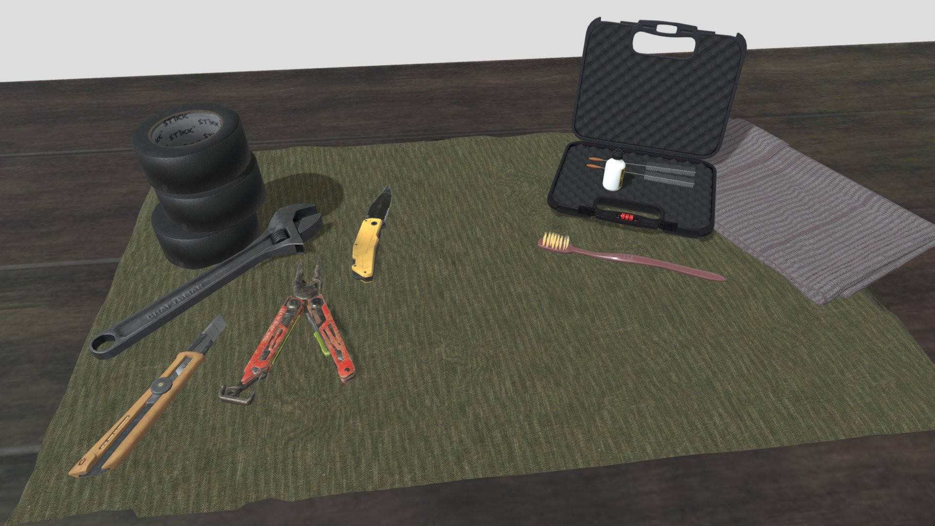 Survival game kit - Download Free 3D model by akramelfanid [8caa7c9 ...